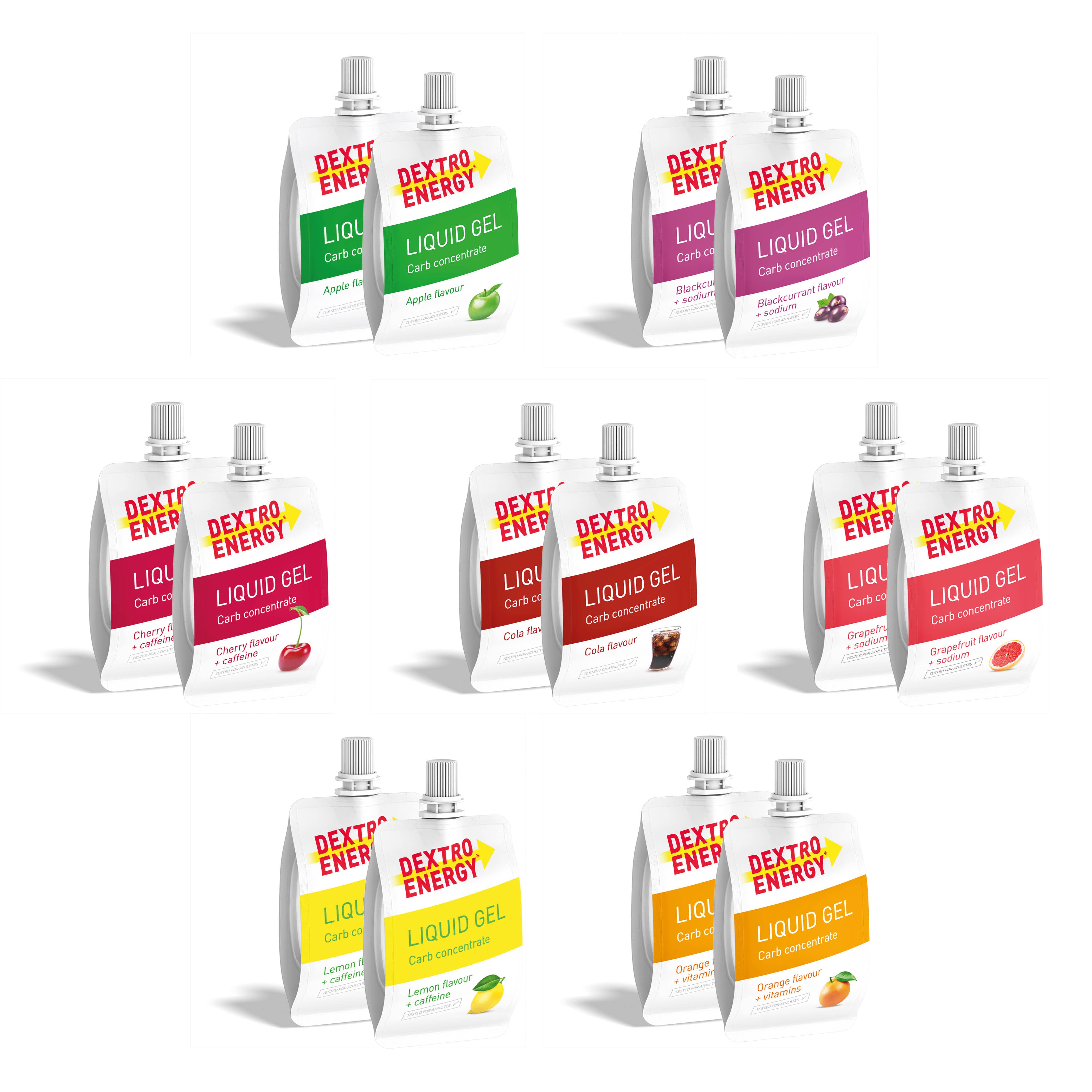 Liquid Gel Mix Pack: Kohlenhydrat-Gel fürs Training – Dextro Energy*